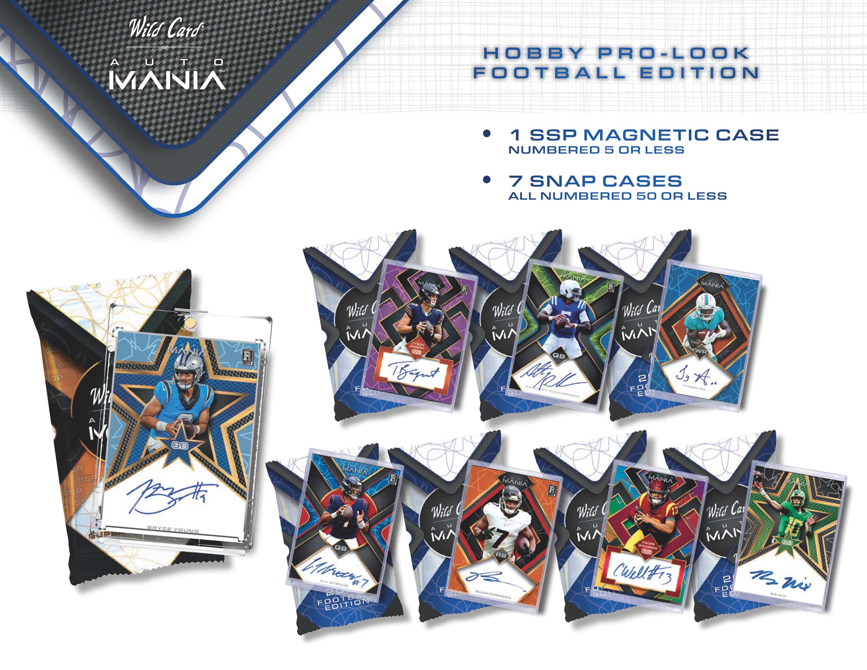 2023 Wild Card Auto Mania Pro-Look Football Cards – WAXZONE